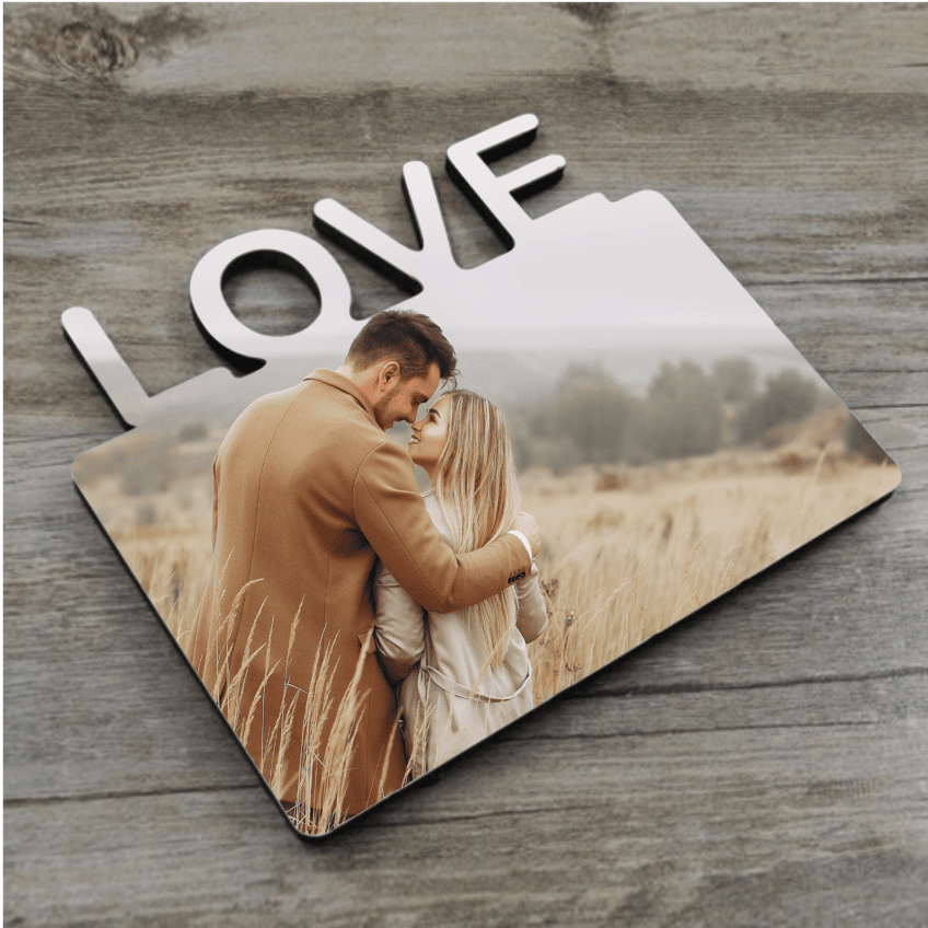 LOVE – Horizontal Personalised Photo Frame – Creative Glams