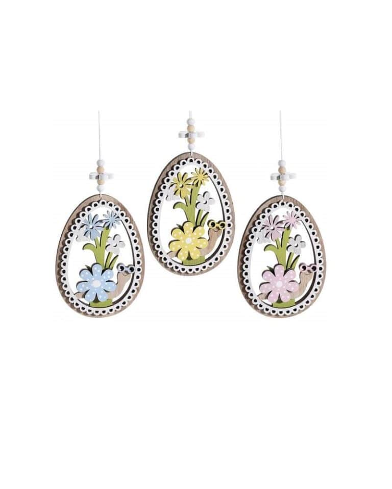 Carved Wooden Egg with Snail – Creative Glams