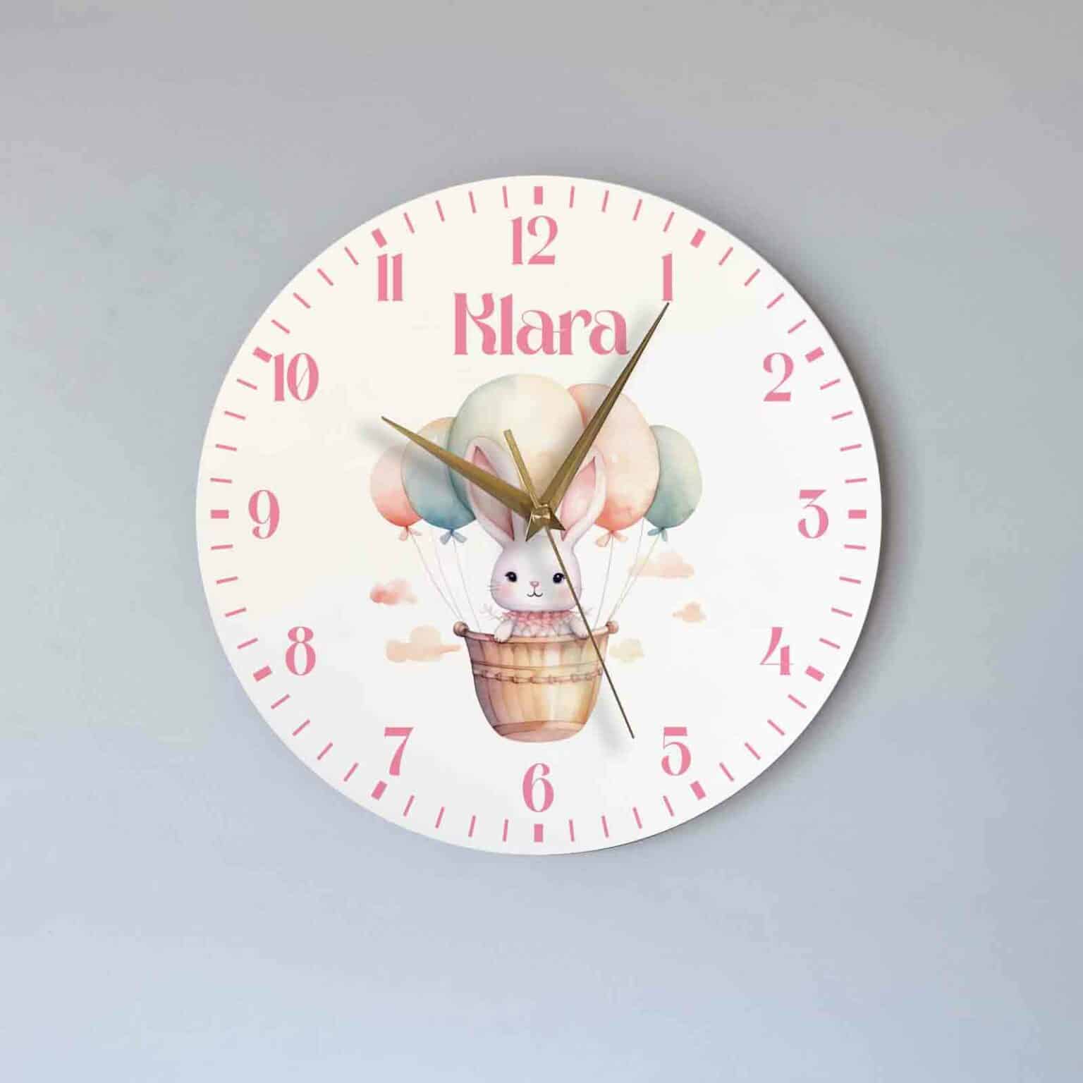 Pink Bunny – Clock – Creative Glams