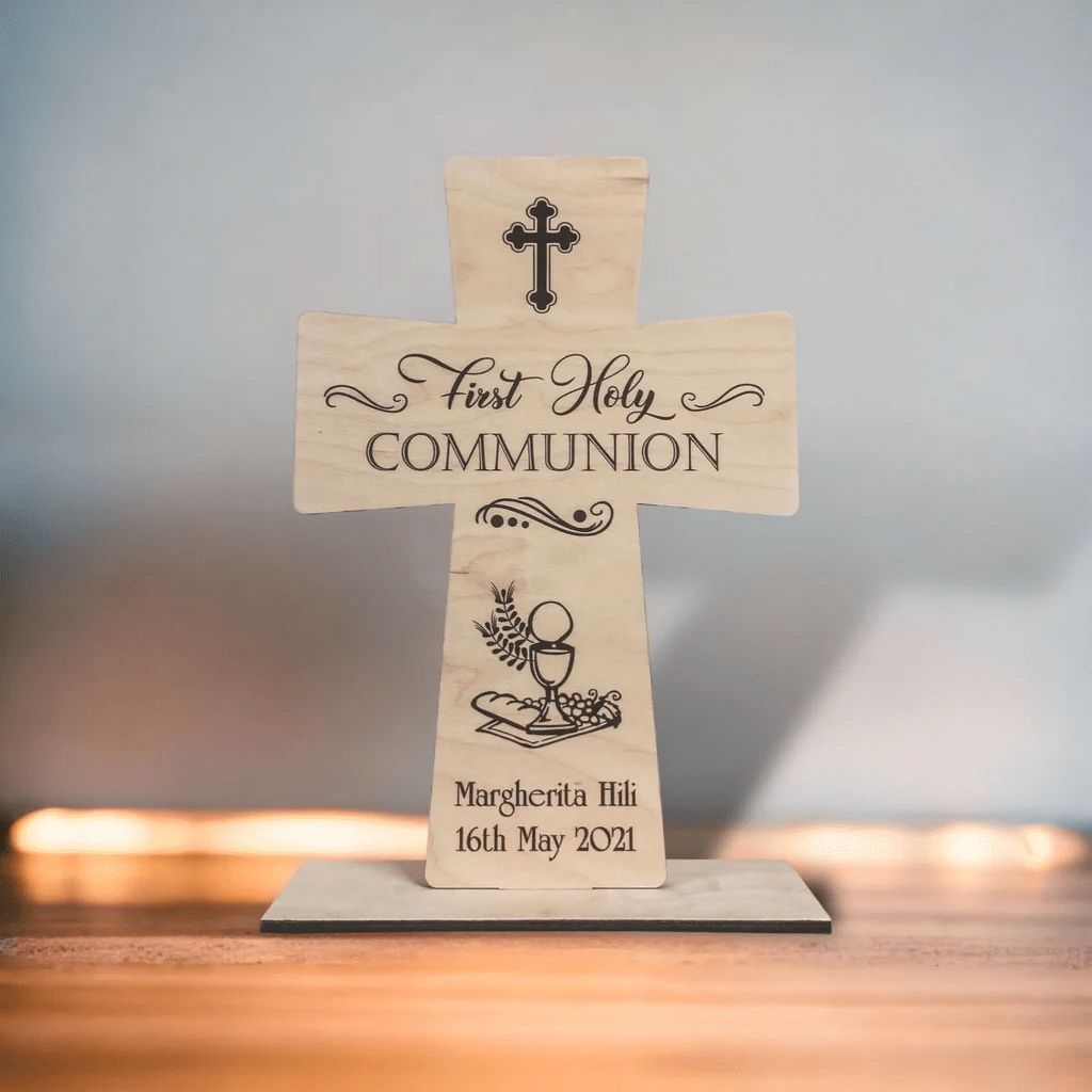 Holy Communion – Wooden Cross – Creative Glams