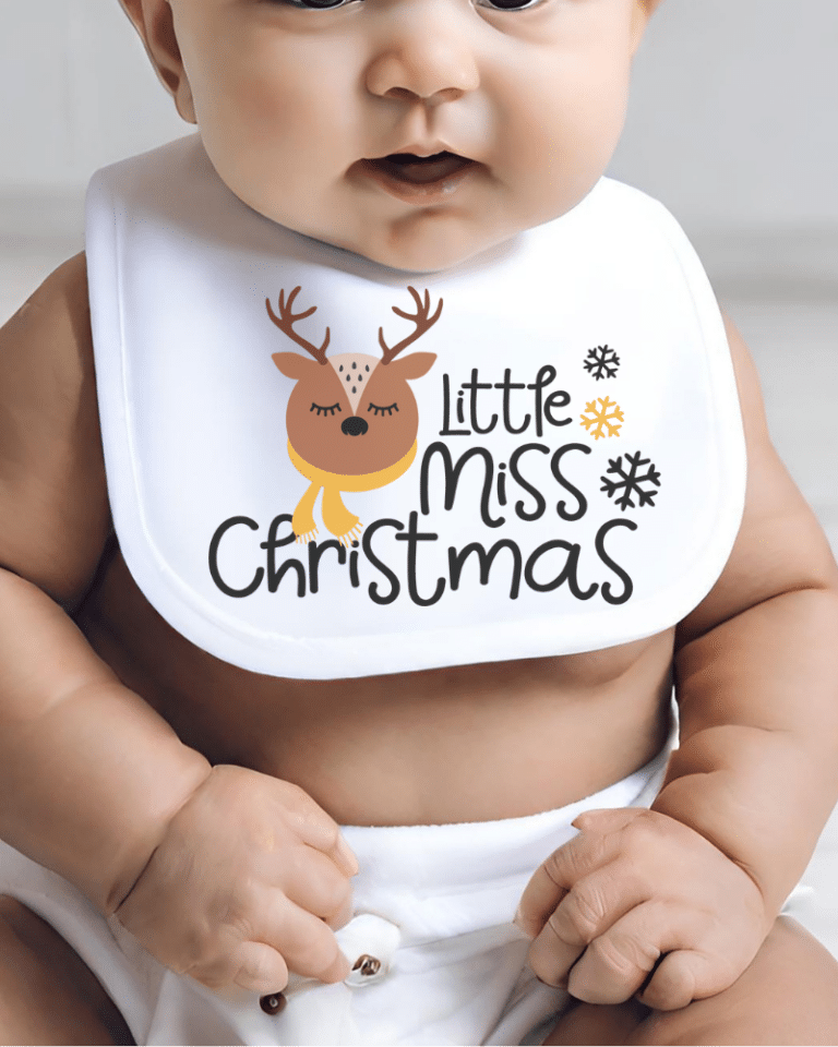 Little Ms – Christmas Bib – Creative Glams